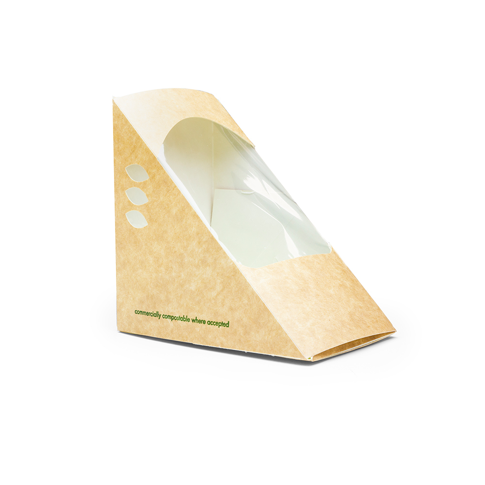 Triple 3.3in kraft sandwich wedge